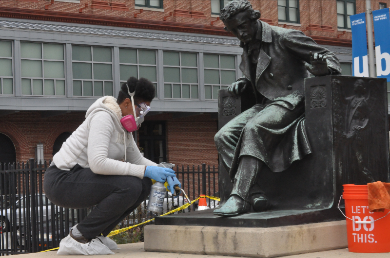 Edgar Allan Poe Statue Gets Birthday Makeover - Baltimore Magazine